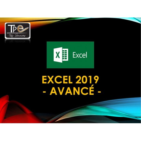 Support de formation Excel 2019 avancé pour formateur